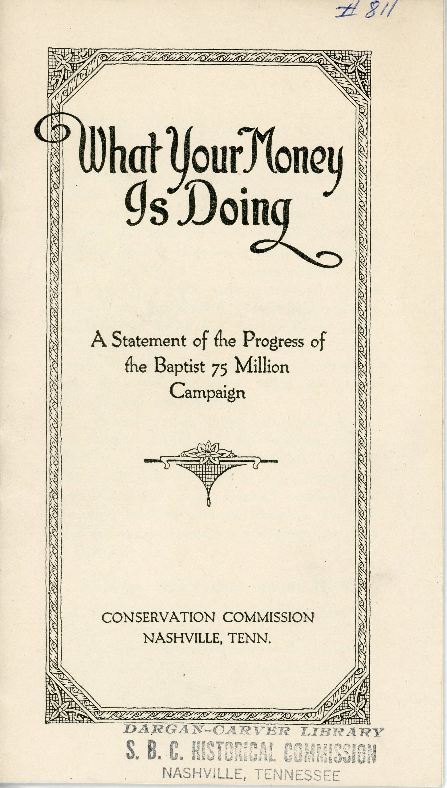 Cooperative Program Promotional Material - Southern Baptist Historical ...